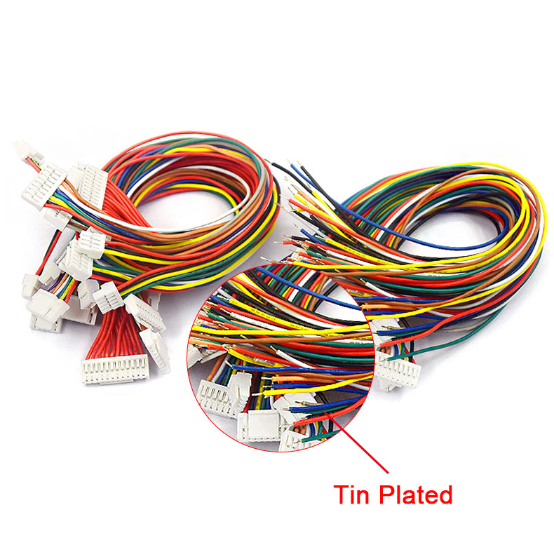 JST GH1.25mm Cable Connector Single/Double Head Wire Connectors 2-12 Pin 15/20/40CM JSTA1257 ...